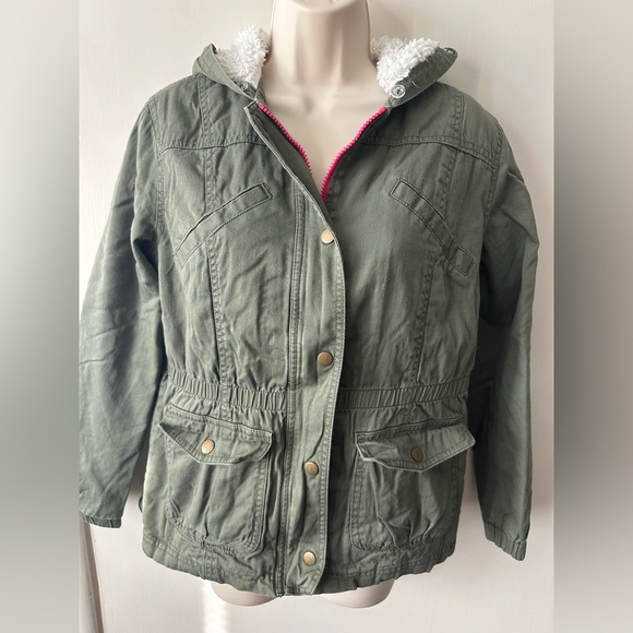 Cherokee | Jackets & Coats | Cherokee Olive Utility Girl Jacket With ...